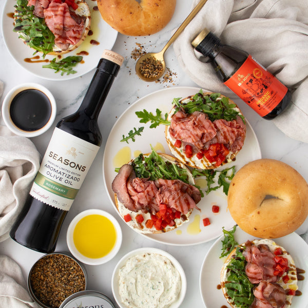 Cowboy Roast Beef Bagels | Entree, featured and more | Seasons Olive ...