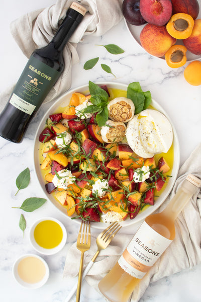Summer Stone Fruit, Roasted Garlic & Burrata Salad | Entree, Salad and ...