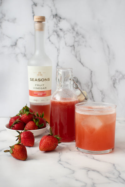 Strawberry Watermelon Rosé Shrub | Cocktails, featured and more ...