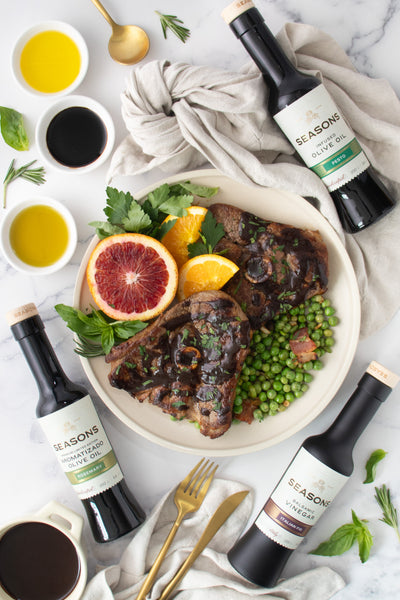 Tuscan Lamb Steaks with Balsamic & Red Wine Pan Reduction | Seasons ...